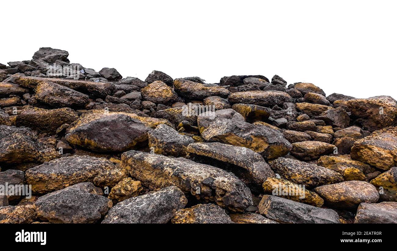 Big Rocks Pile Isolated Photo Stock Photo - Alamy