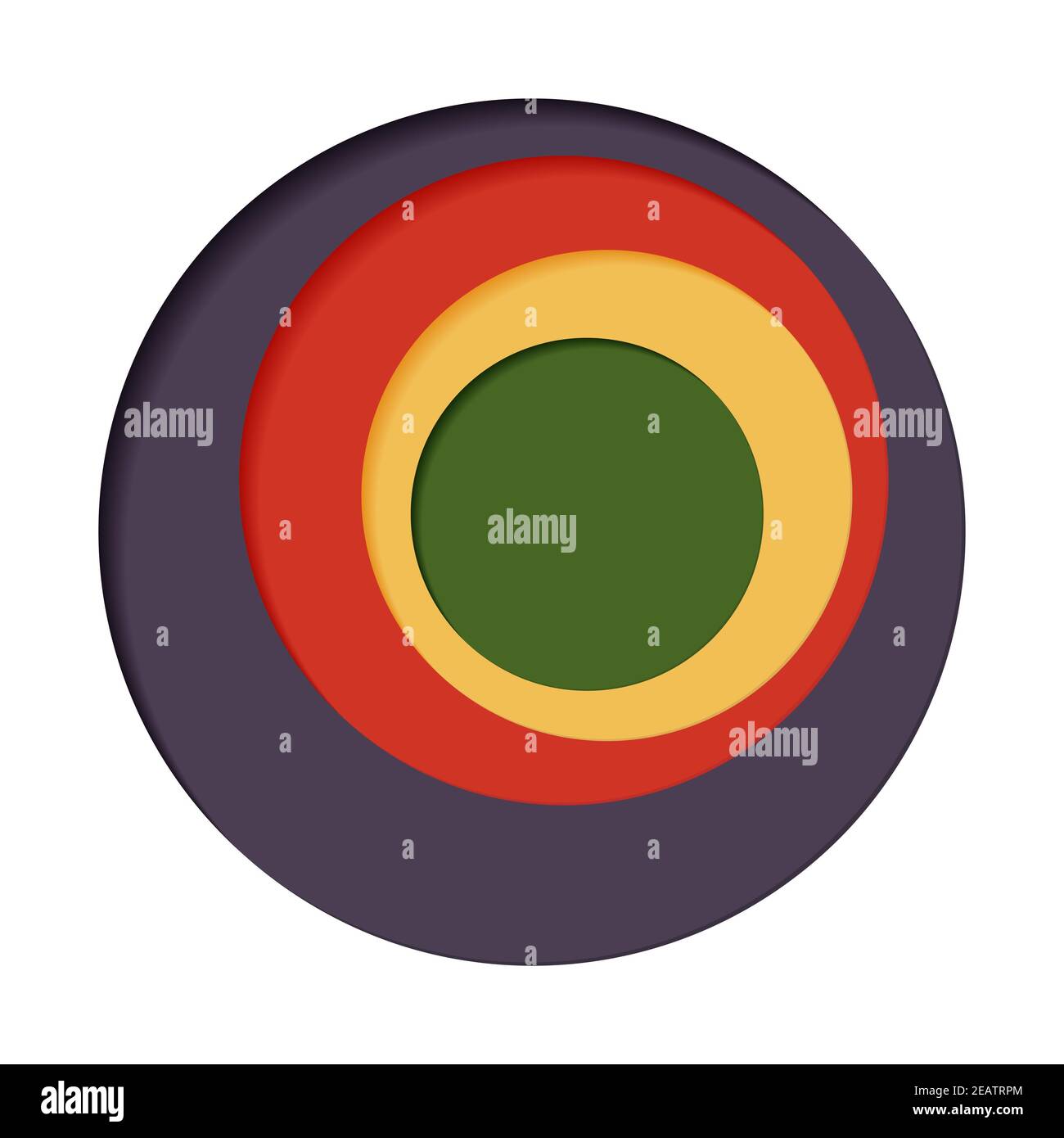 Round palette of four colors on a white background Stock Photo - Alamy