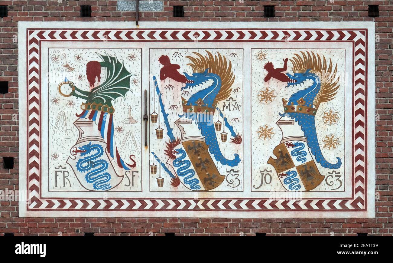 Coat of arms of the visconti hi-res stock photography and images - Alamy