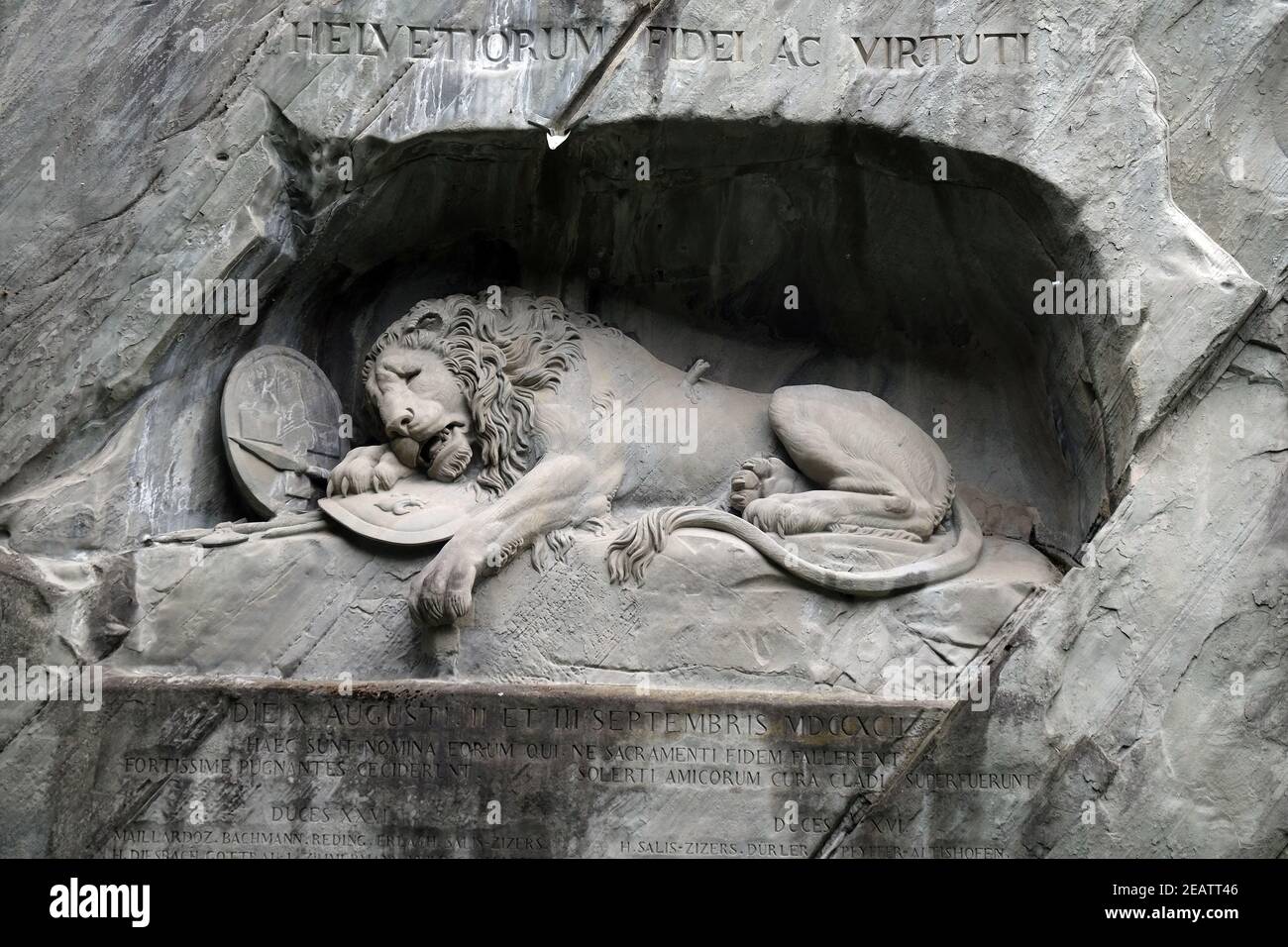 The Lion Monument Or The Lion Of Lucerne Designed By Bertel