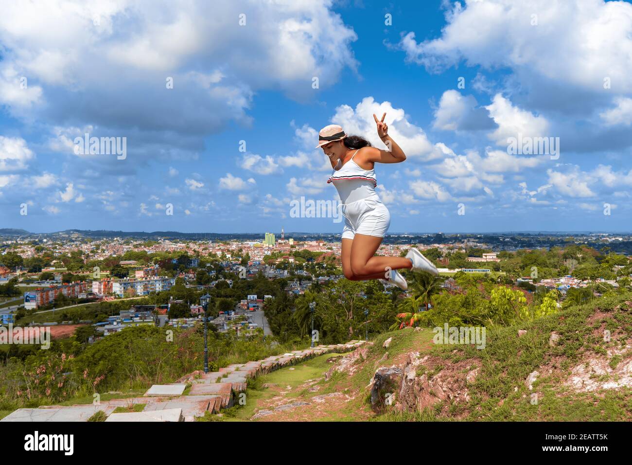 Jumping adventure hi-res stock photography and images - Alamy