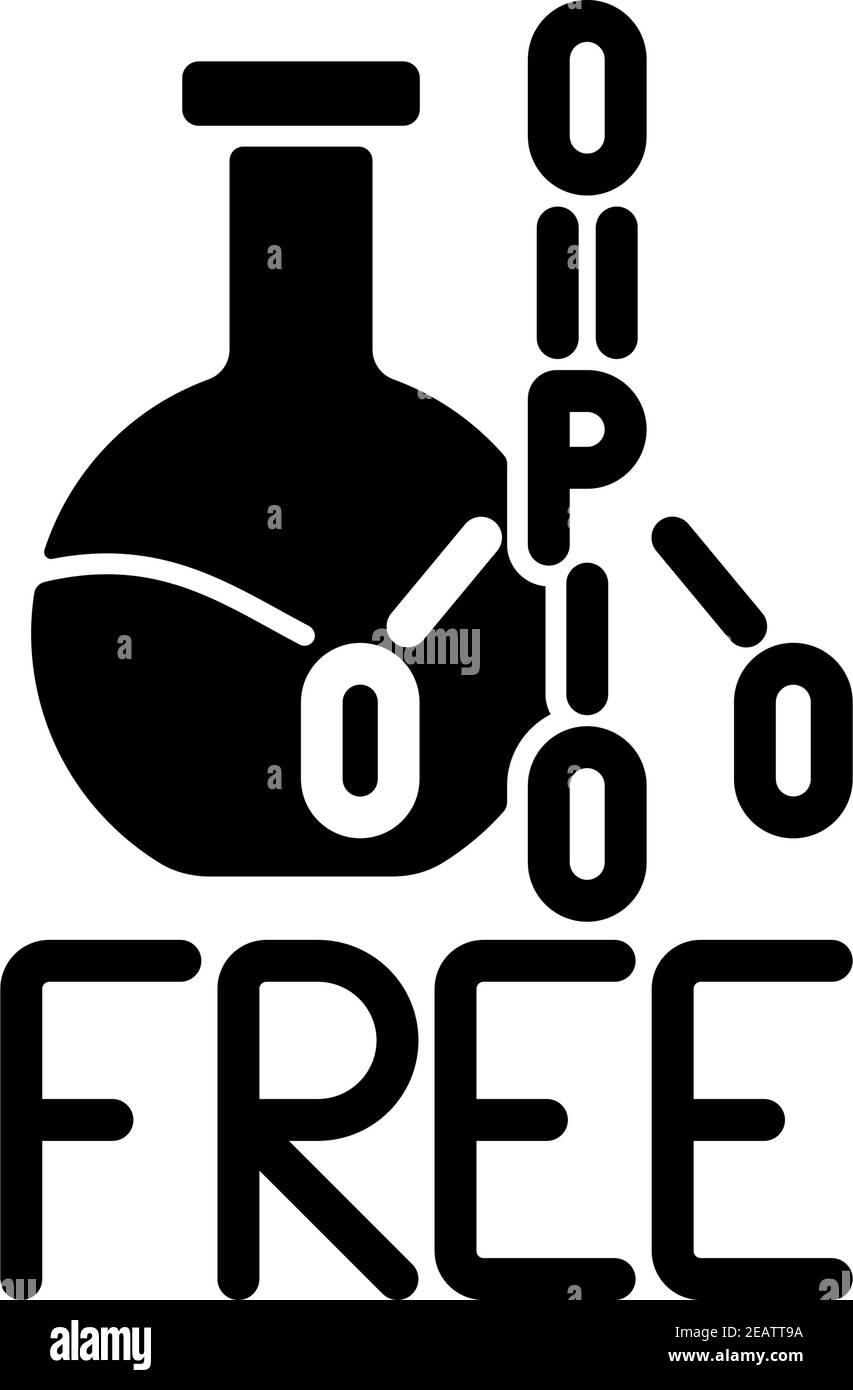 Phosphate free black glyph icon Stock Vector Image & Art - Alamy