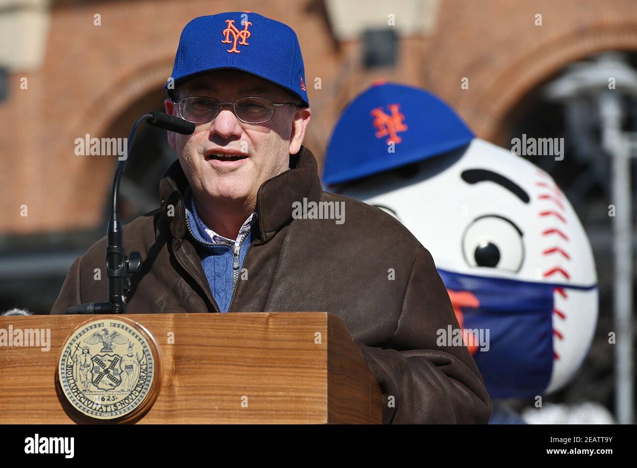 New York Mets baseball team owner Steve Cohen speaks at a press ...