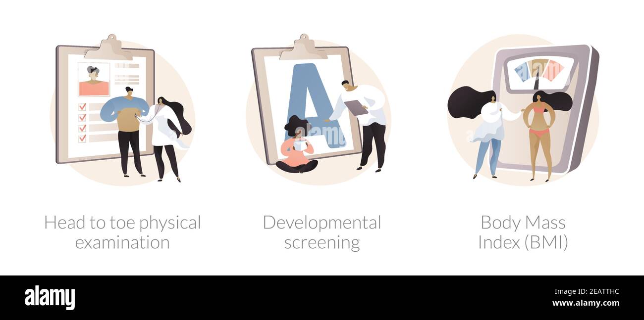 Health check up abstract concept vector illustrations Stock Vector ...