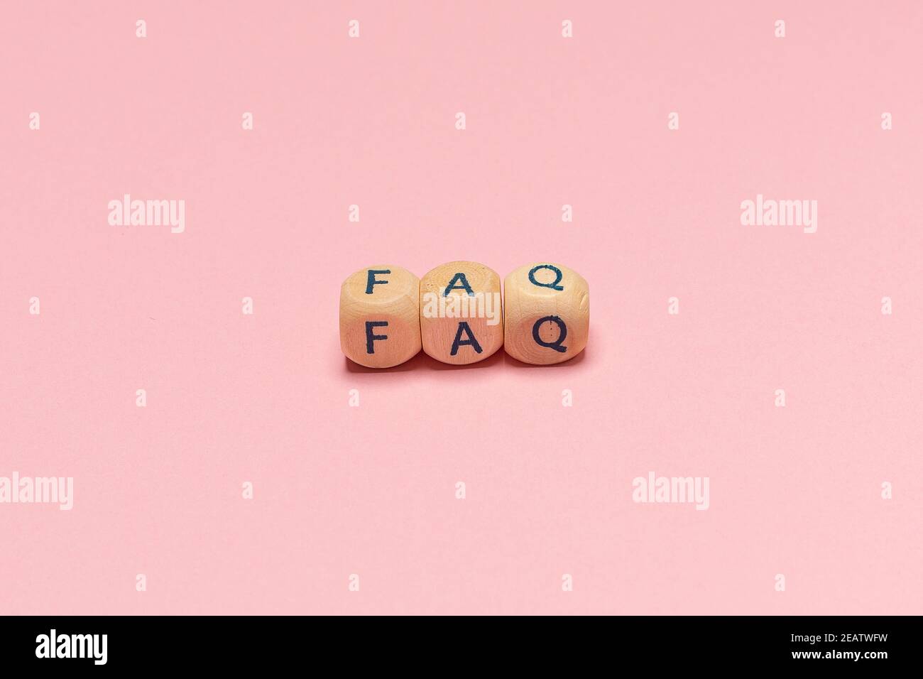 Faq word on blocks hi-res stock photography and images - Alamy