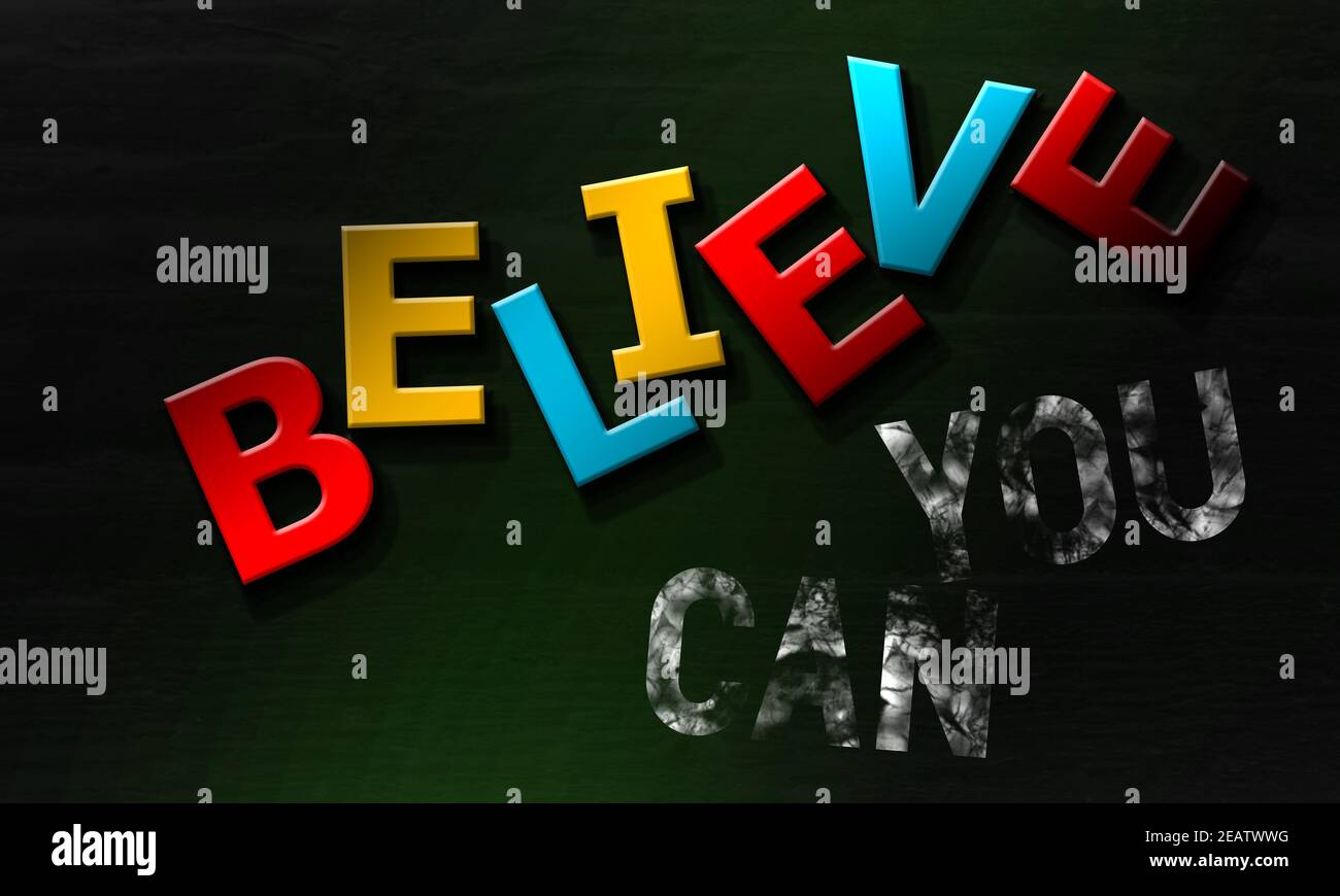 Concept believe hi-res stock photography and images - Alamy