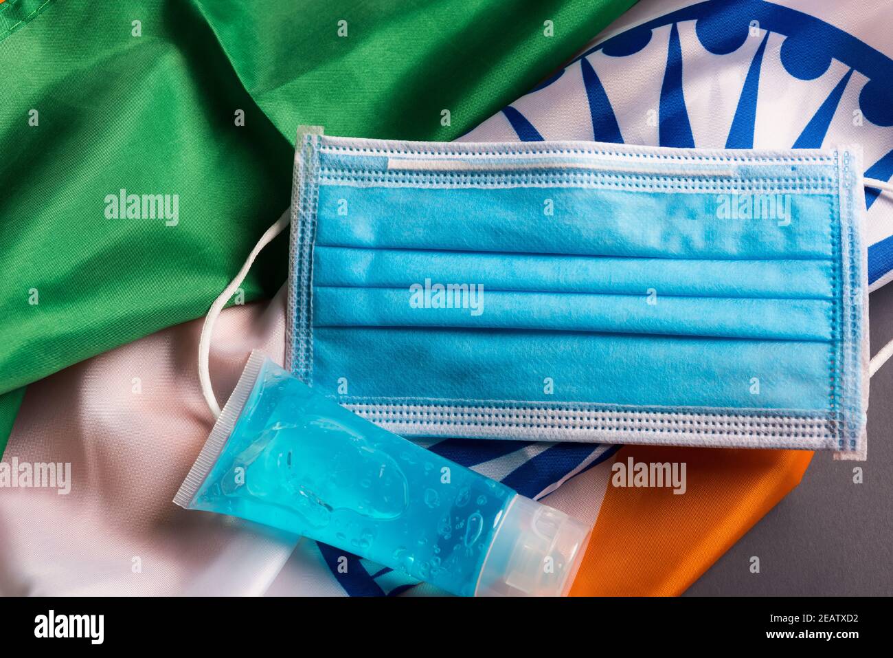 Medical protective disposable face mask for cover mouth with India flag ...