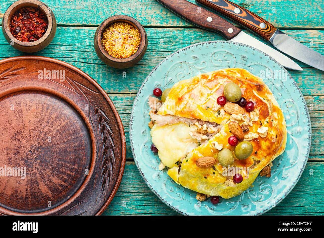 French homemade camembert cheese Stock Photo - Alamy
