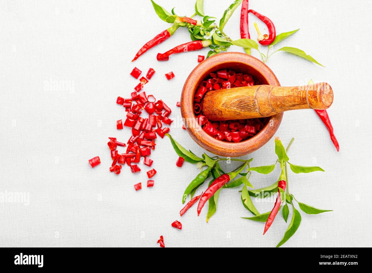 Sliced red chili pepper hi-res stock photography and images - Alamy
