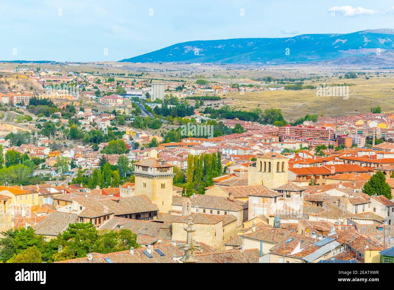 Aerial view of Segovia Stock Photo - Alamy