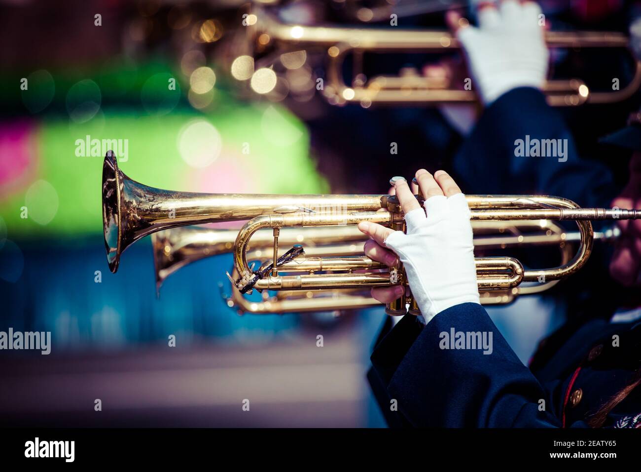 Women brass band hi-res stock photography and images - Alamy