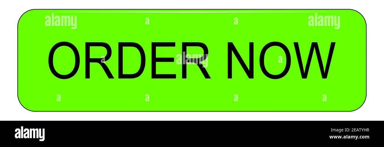 green Order now Button on white background â€“ illustration Stock Photo ...
