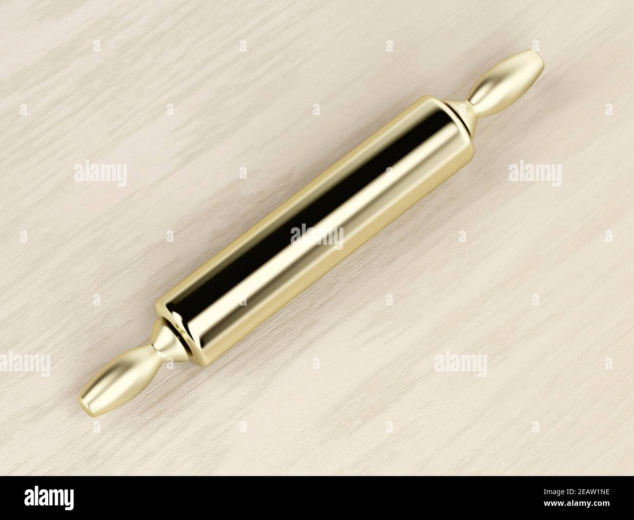 Golden rolling pin Stock Photo - Alamy