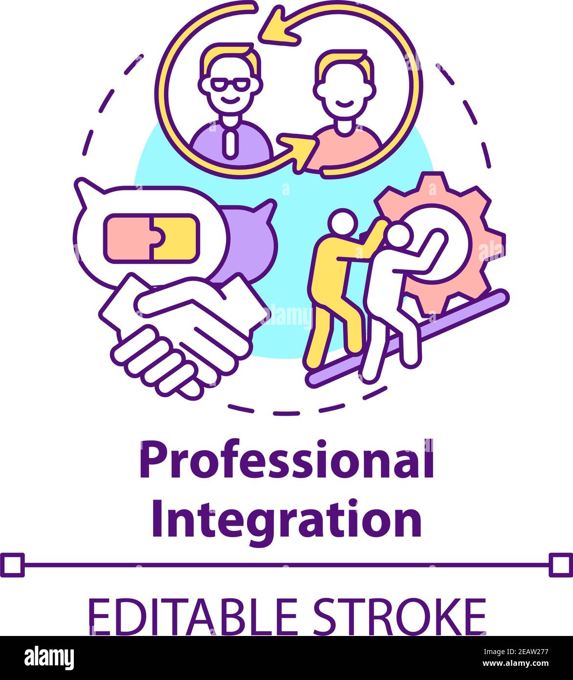 Professional integration concept icon Stock Vector Image & Art - Alamy