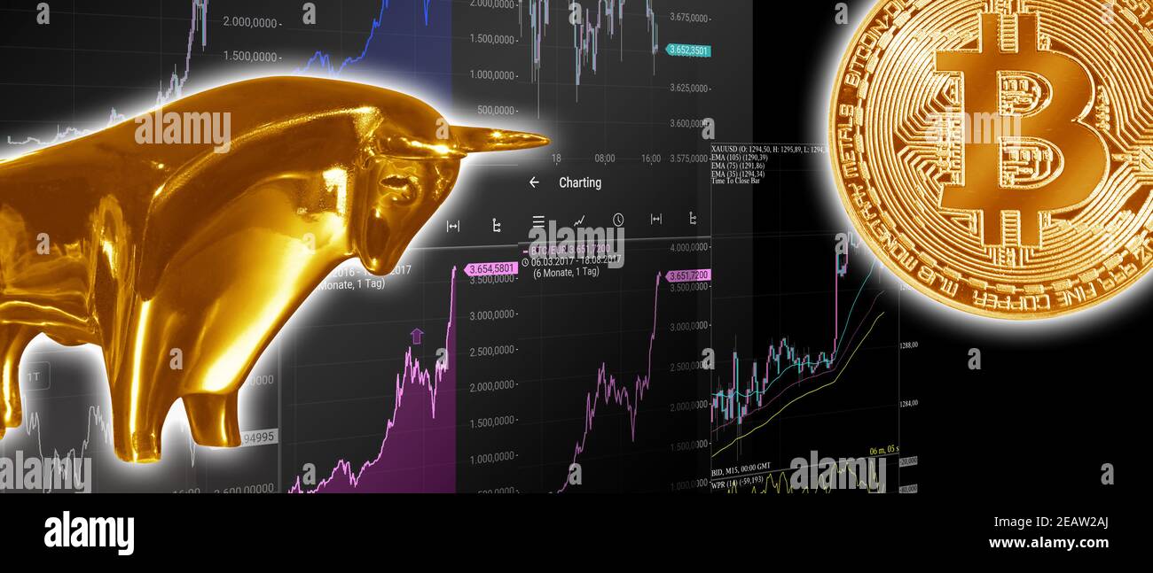 Cryptocurrency bull market hi-res stock photography and images - Alamy