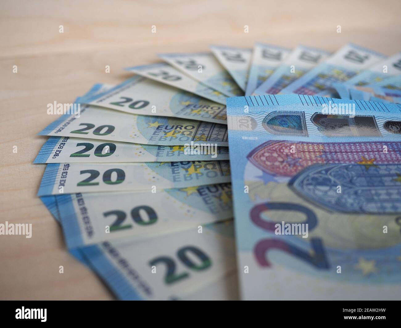 Euro notes and coins, European Union Stock Photo - Alamy