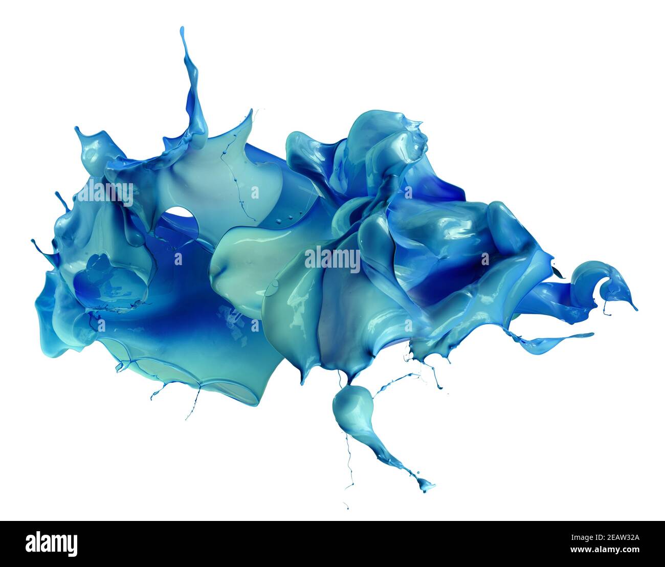 Isolated shot of paint splashing Stock Photo - Alamy