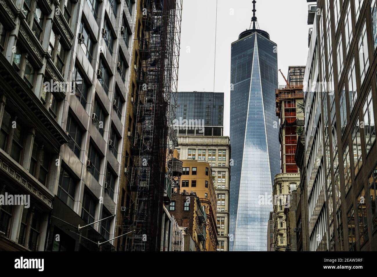 Streets of New York Lower Manhattan Stock Photo - Alamy