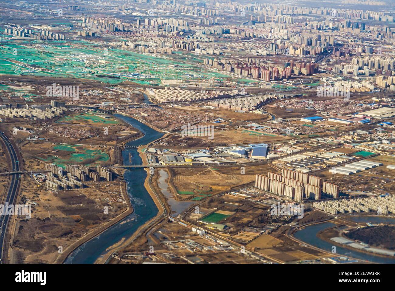 Beijing, China in the residential area which is visible from an ...