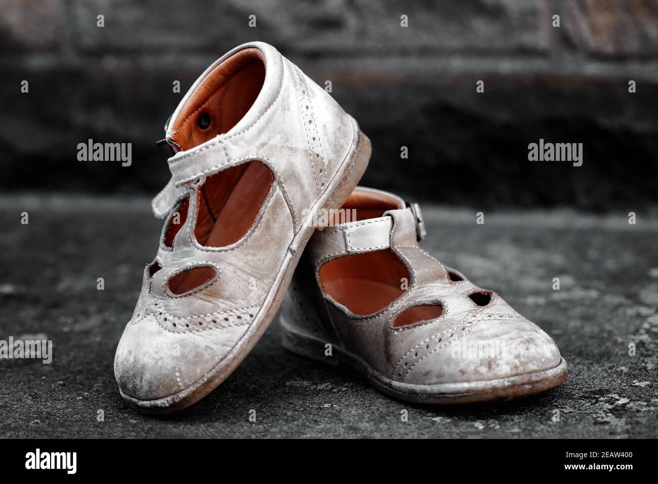 worn children's shoes Stock Photo - Alamy