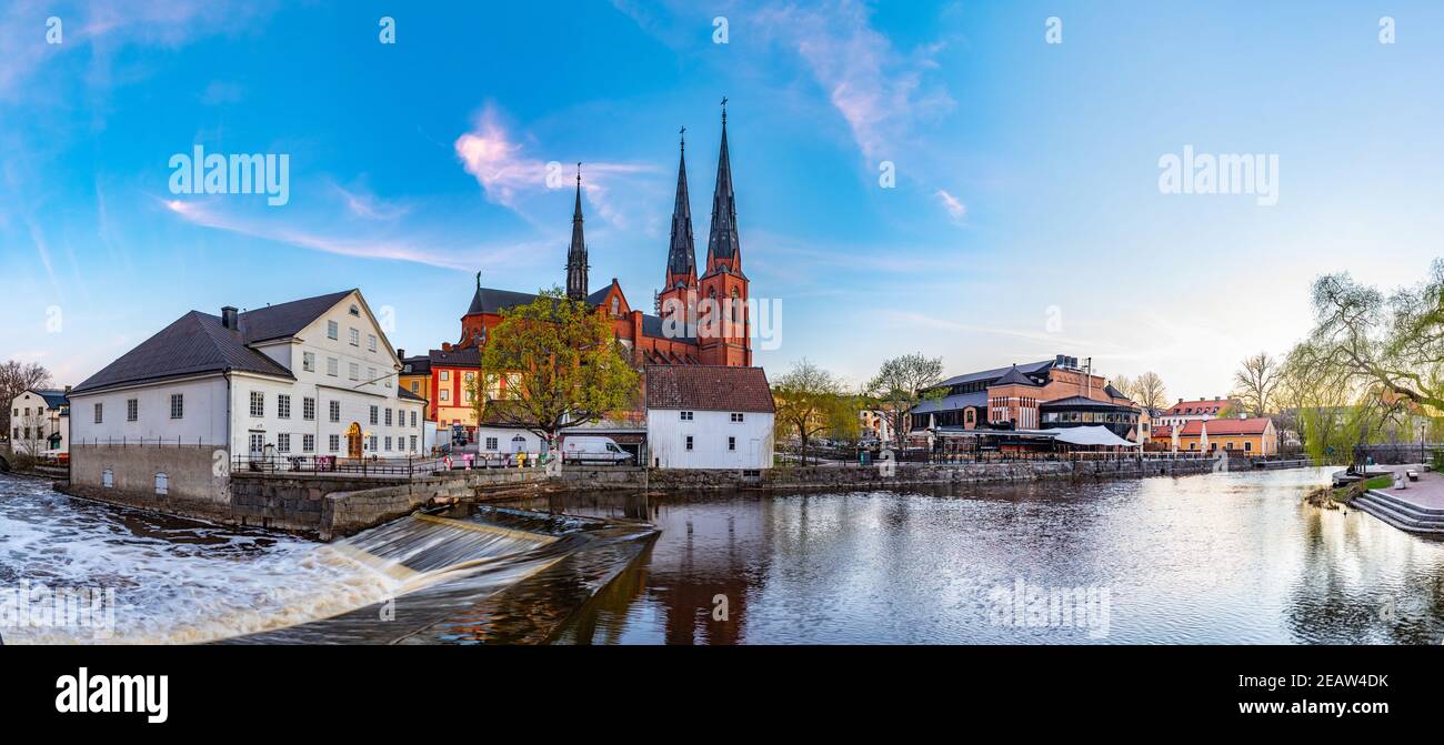 Promenade at the river fyris hi-res stock photography and images - Alamy