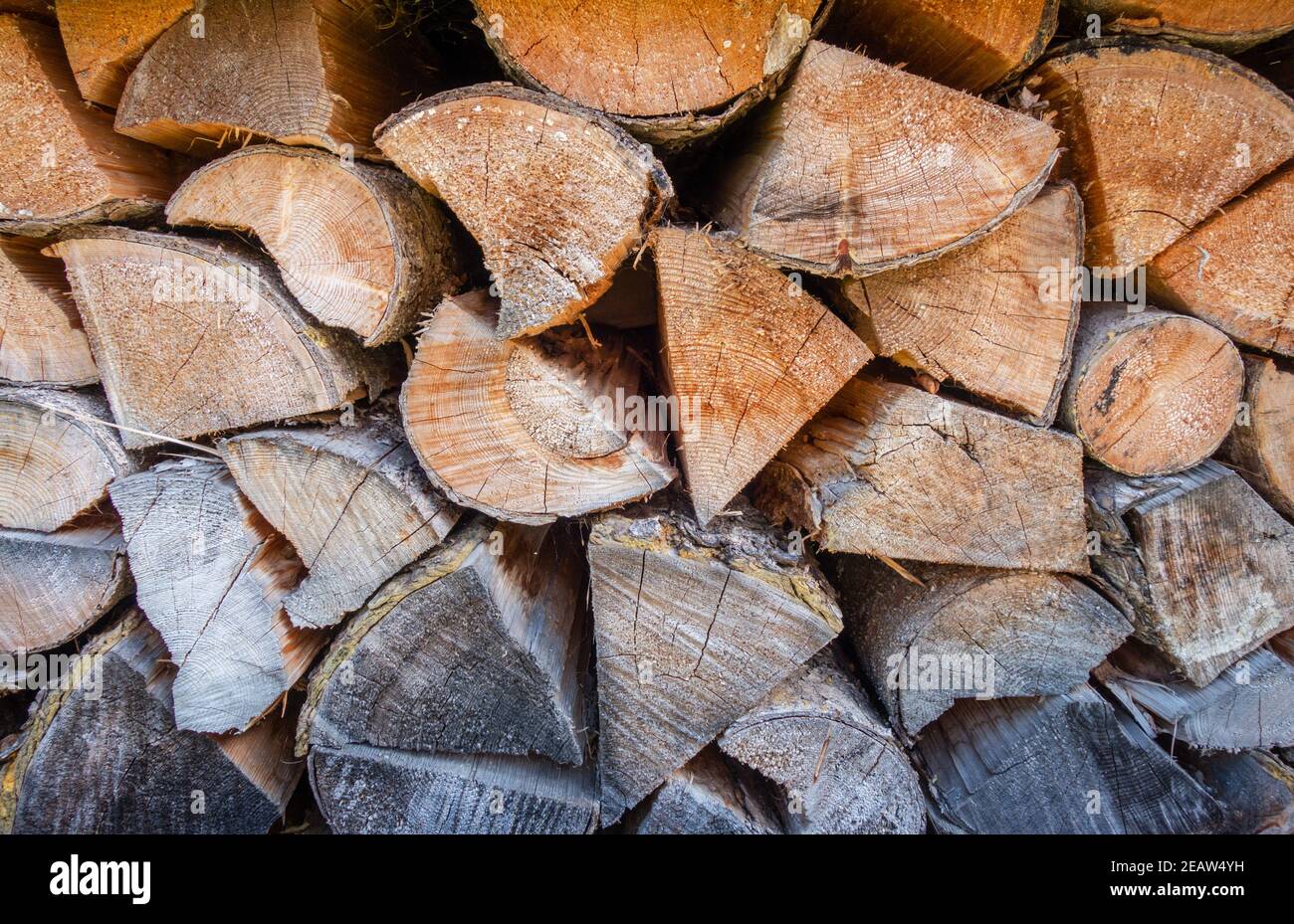 Wood pile background texture Stock Photo - Alamy