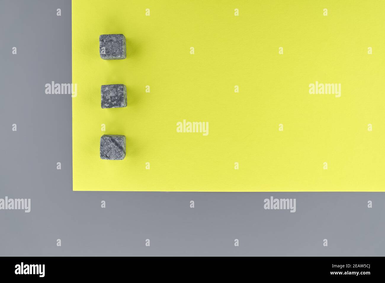 Color trend of the year 2021 with grey and yellow Stock Photo - Alamy