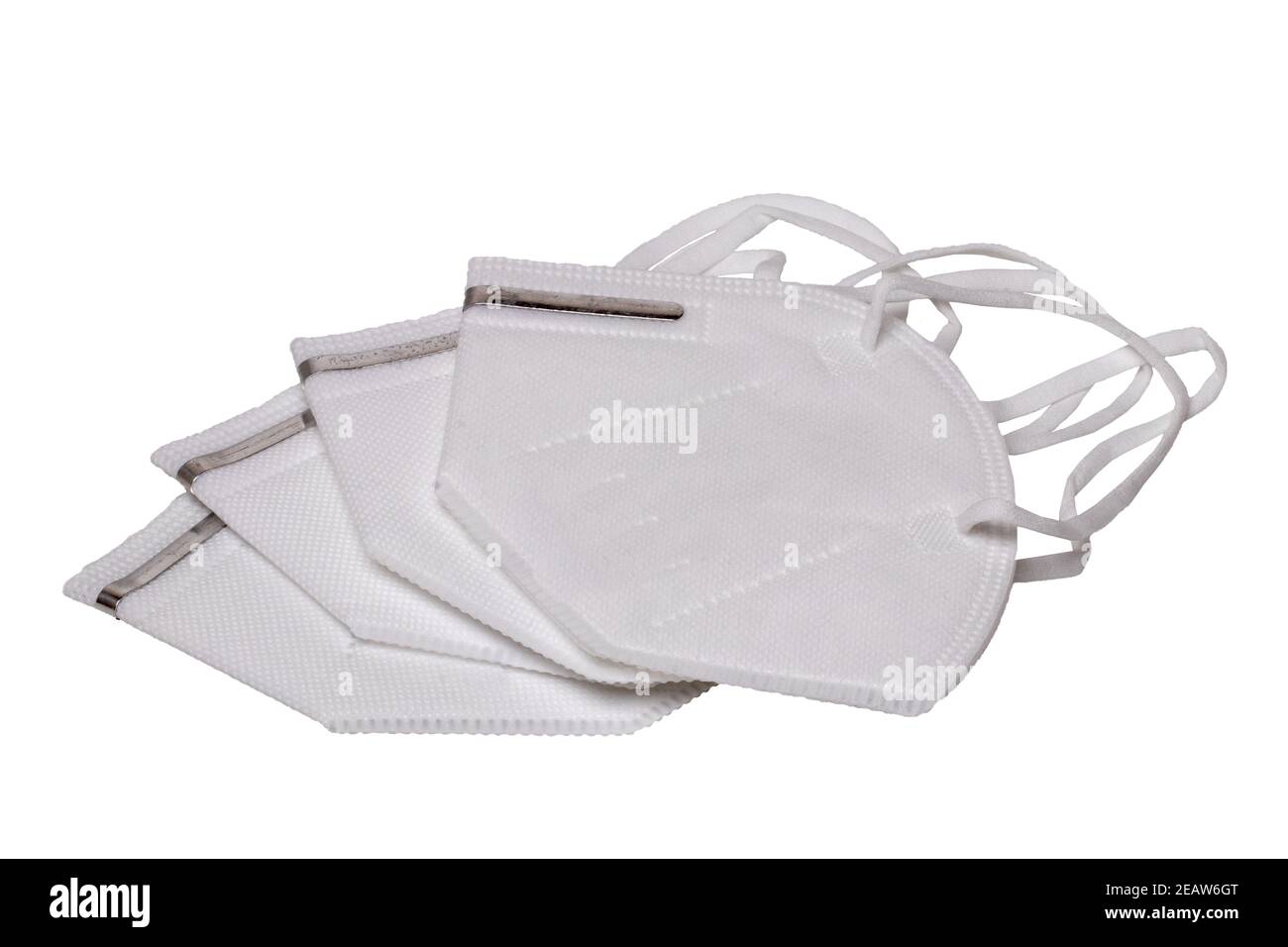 Coronavirus protective measures. Close-up of four N95 face mask or ...