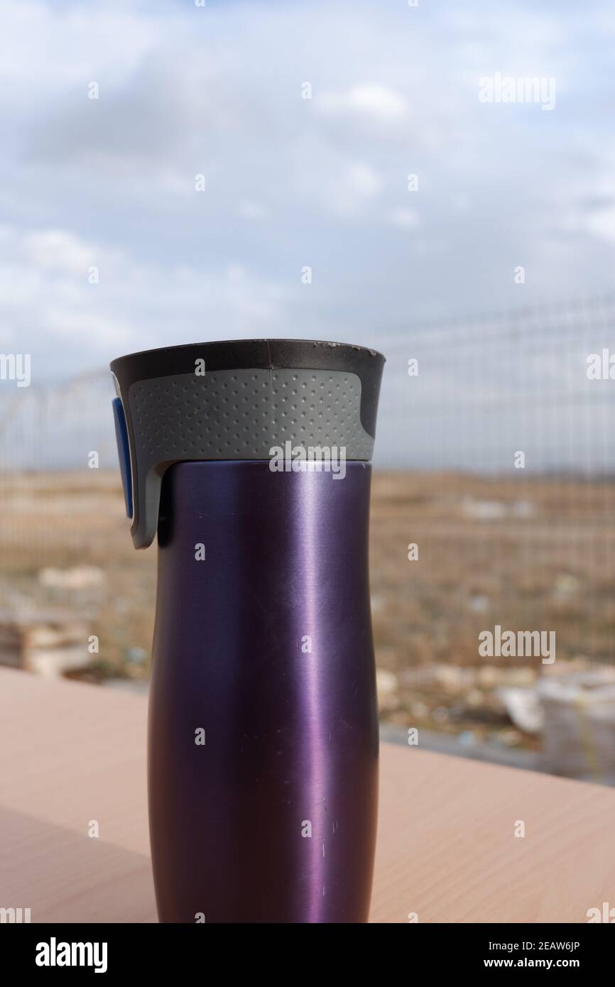 Thermos Mug Outdoor Stock Photo - Alamy
