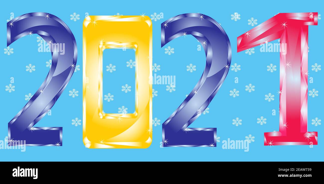 2021 numerals hi-res stock photography and images - Alamy