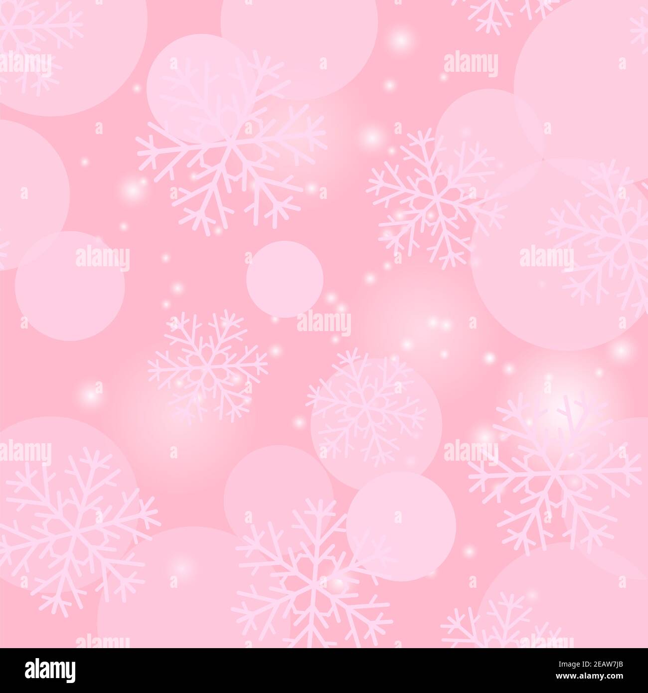 Pink snowflake background hi-res stock photography and images - Alamy