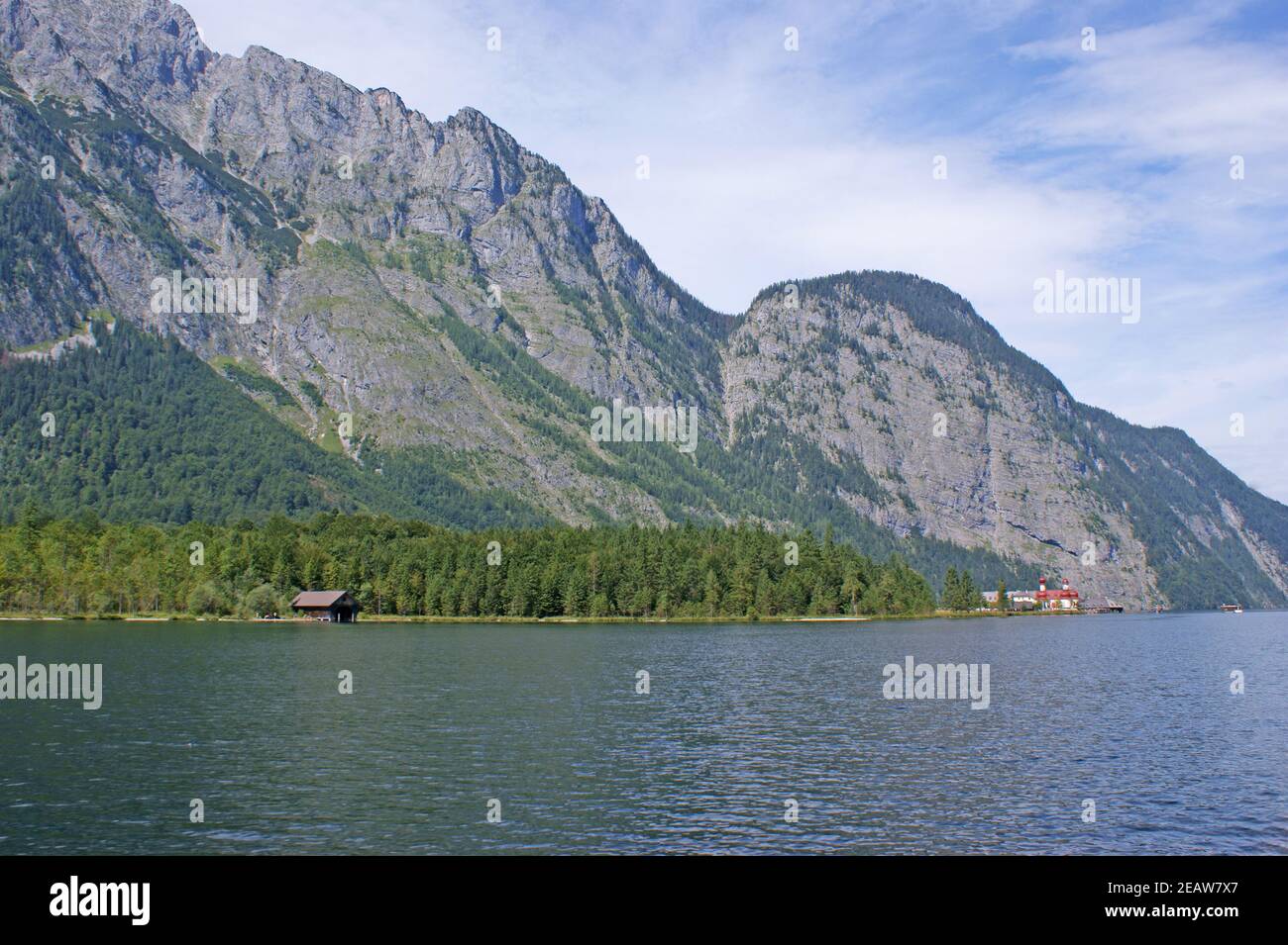 The Watzmann massiv from Lake Koenigssee Stock Photo - Alamy