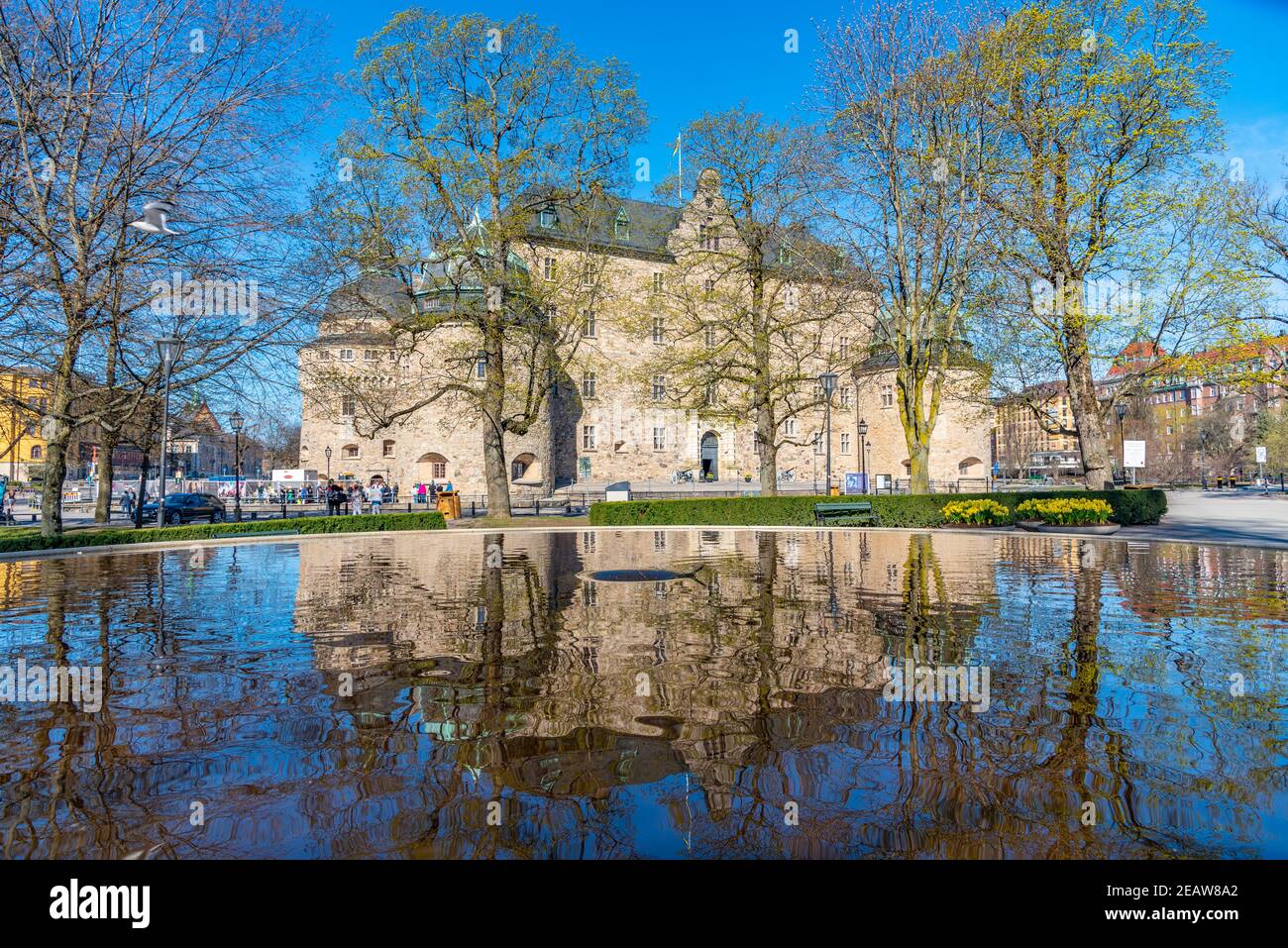 View of the Orebro castle, Sweden Stock Photo - Alamy