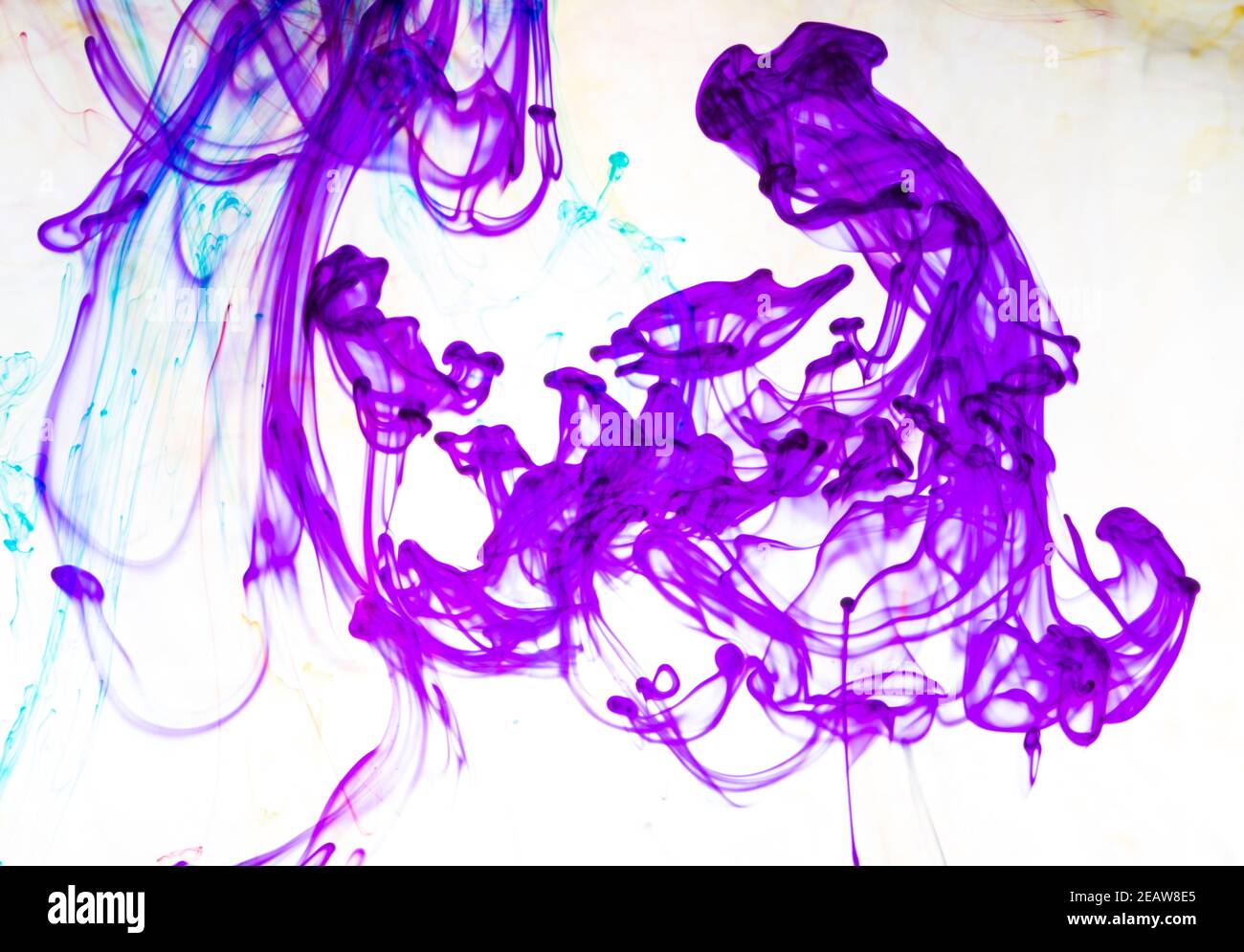 Acrylic colors and ink in water. Abstract background Stock Photo - Alamy