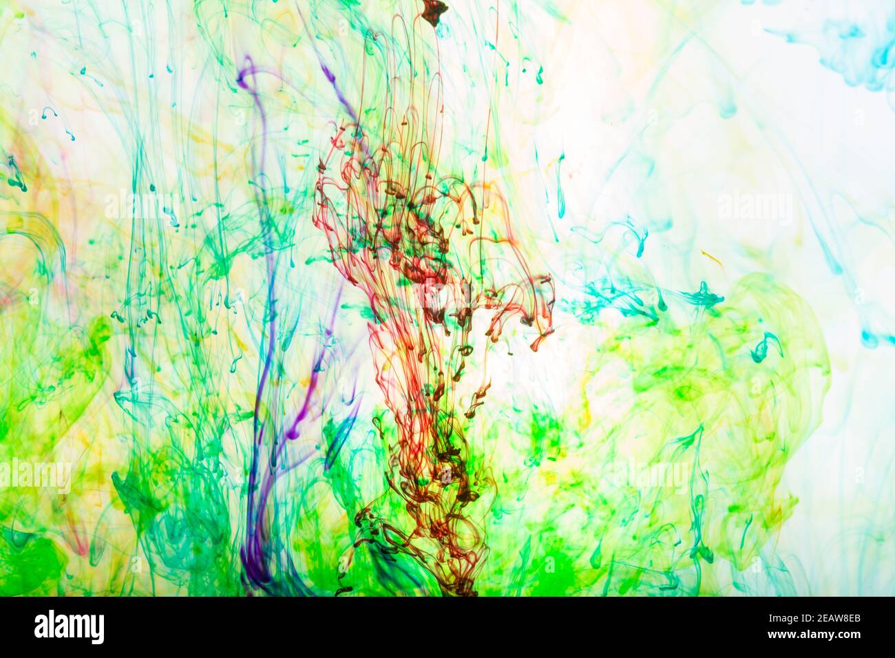 Acrylic colors and ink in water. Abstract background Stock Photo - Alamy