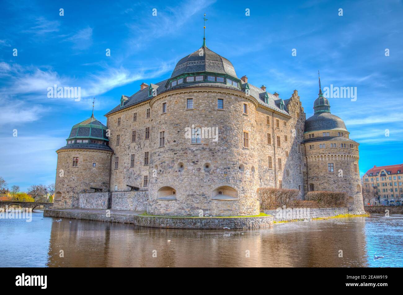 View of the Orebro castle, Sweden Stock Photo - Alamy