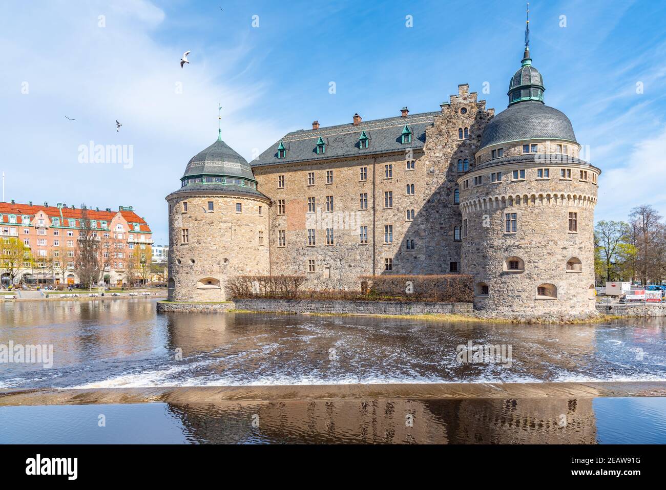 View of the Orebro castle, Sweden Stock Photo - Alamy