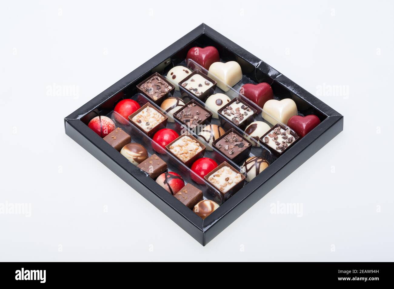 Set of a various chocolate pralines Stock Photo - Alamy
