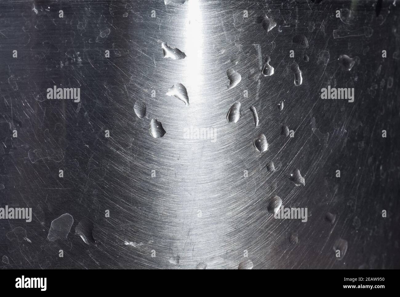 water drops on grey steel texture background Stock Photo - Alamy