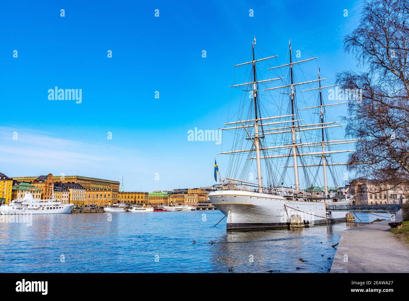 Hostel ship Af Chapman situated in Stockholm, Sweden Stock Photo - Alamy