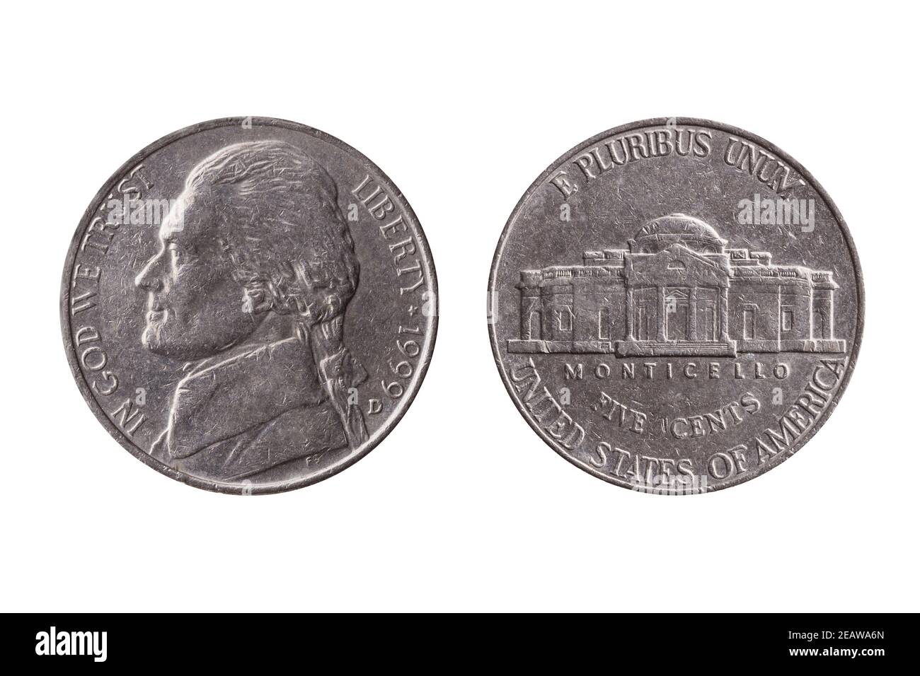 Nickel Coin Front And Back