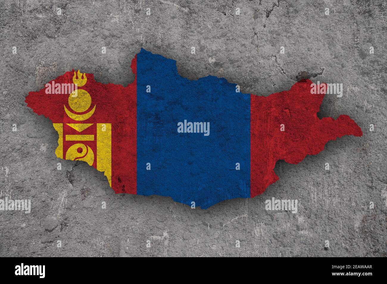 Mongolia map hi-res stock photography and images - Alamy