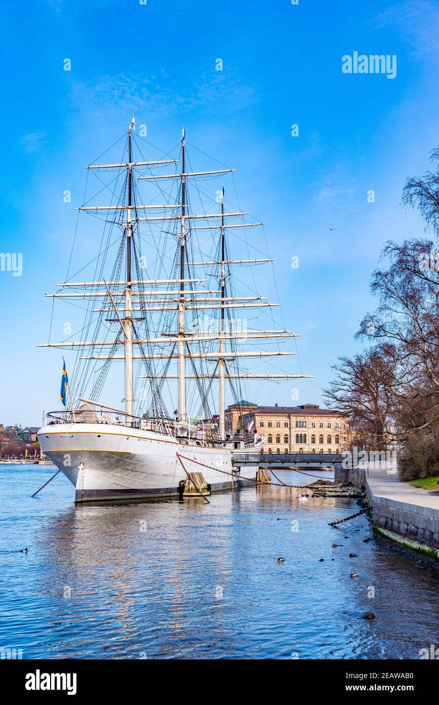 Hostel ship Af Chapman situated in Stockholm, Sweden Stock Photo - Alamy