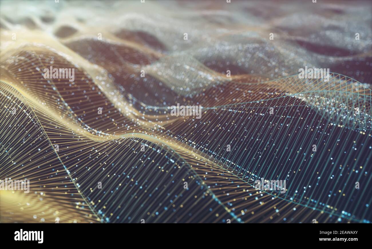 Abstract Background Network Connection Illustration 3D Stock Photo - Alamy