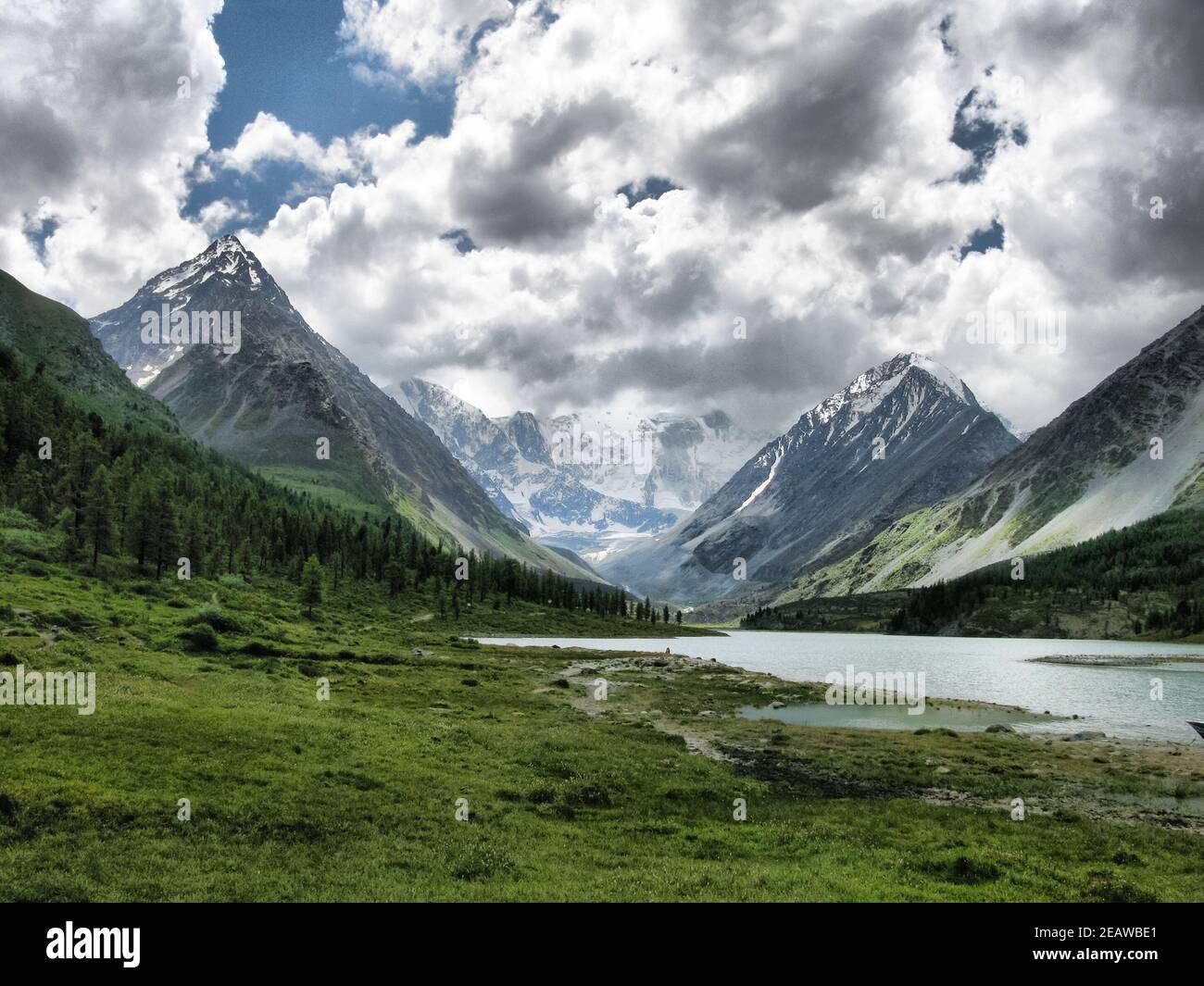 Nature is altai. Mountain landscape, forests and reservoirs of altai ...
