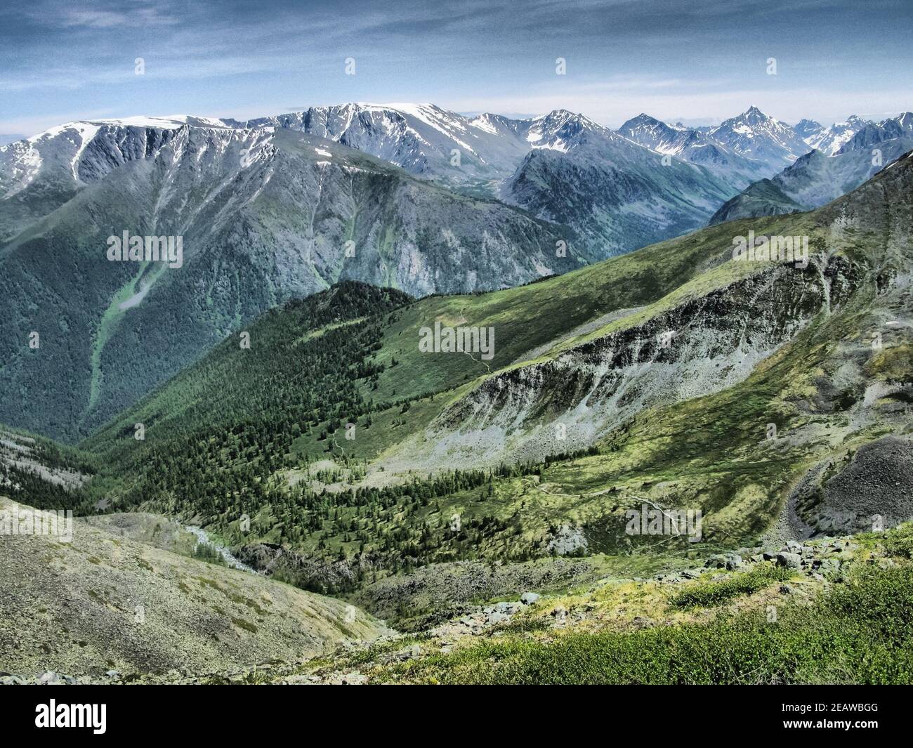 Nature is altai. Mountain landscape, forests and reservoirs of altai ...