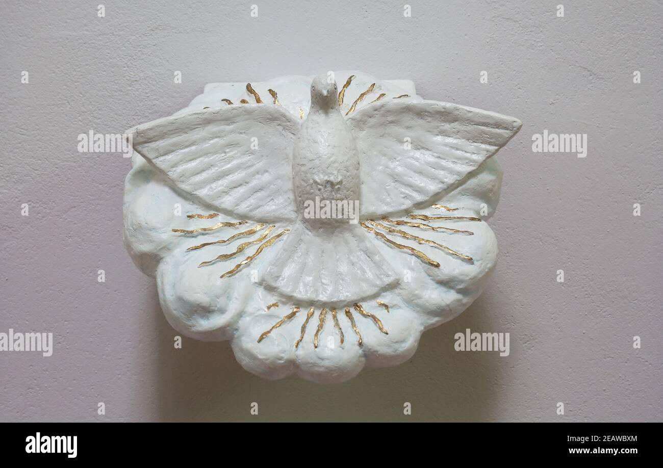 Holy Spirit Bird, Chapel of Saint Dismas in Zagreb, Croatia Stock Photo ...