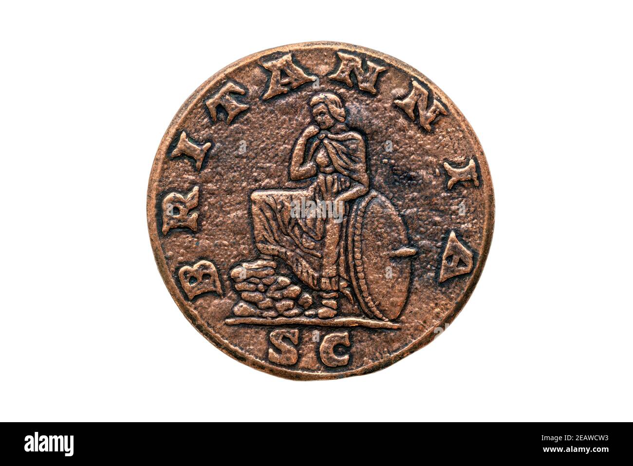 Roman Sestertius Coin of Roman Emperor Hadrian Stock Photo - Alamy