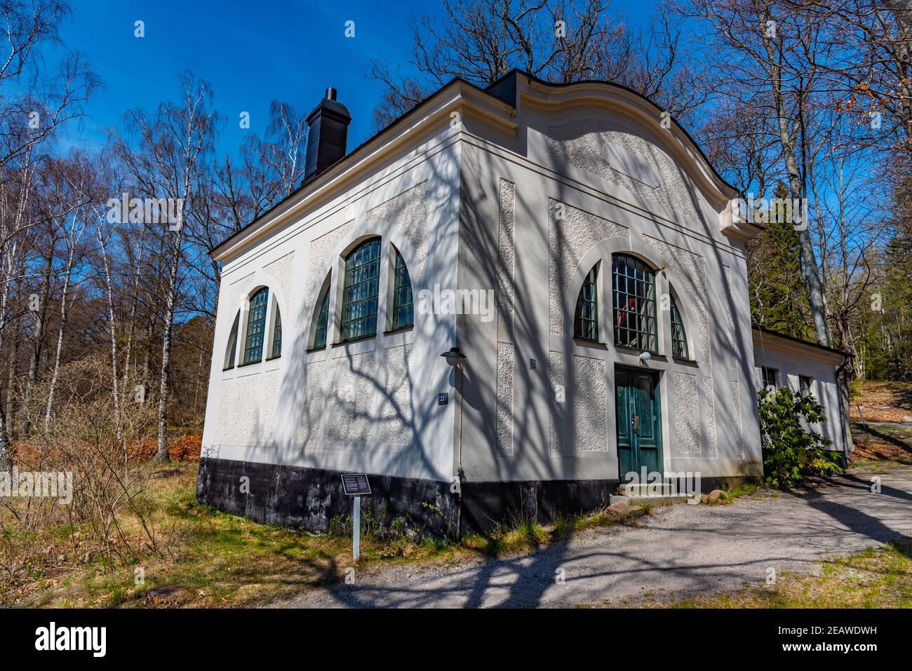White house which used to serve as a studio to Swedish paintor Evert ...
