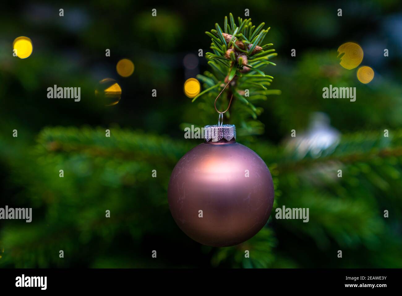 festive decoration on the Christmas tree Stock Photo - Alamy
